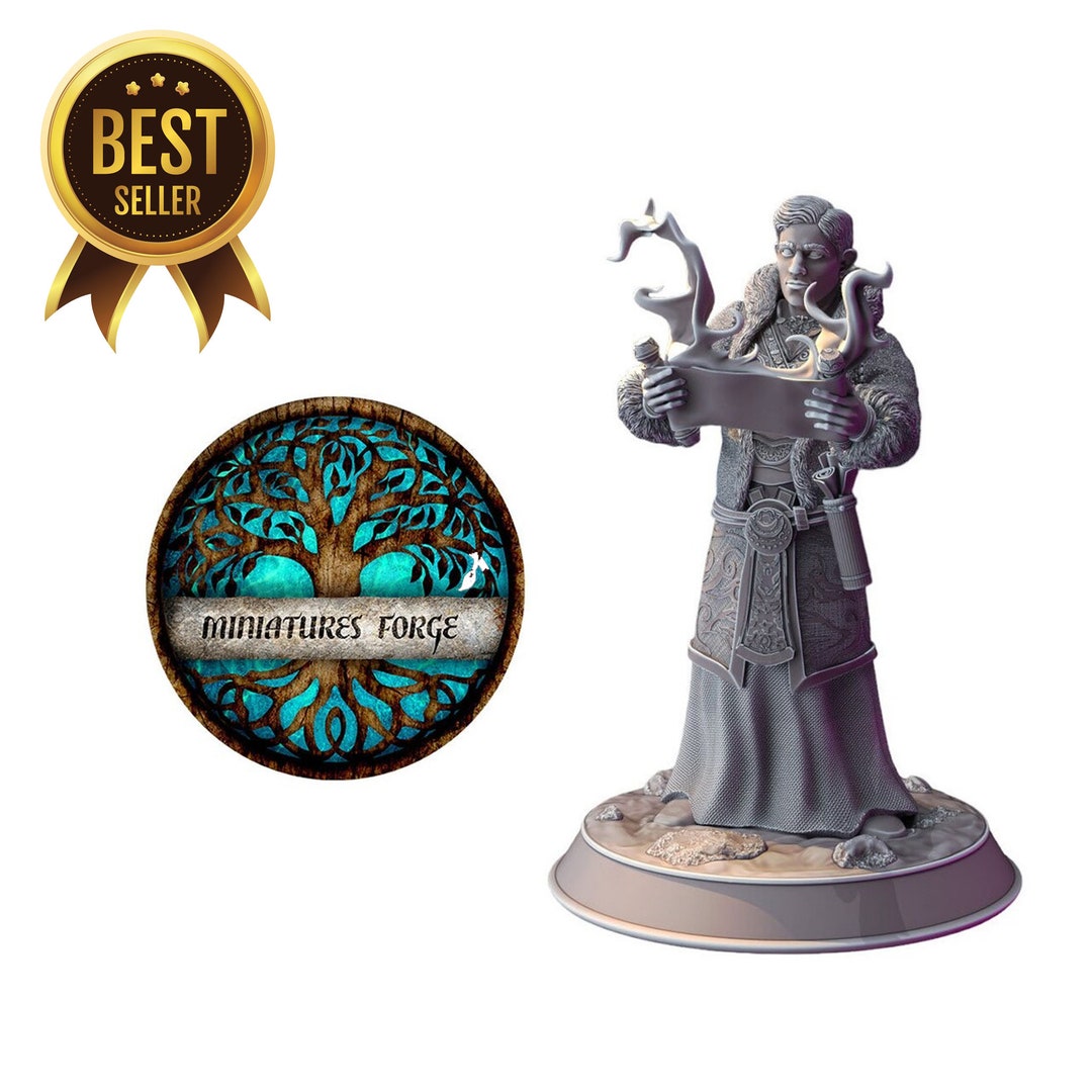 Halfling Wizard Miniature Darius Burrows Dms Dungeons and Dragons Mini ...