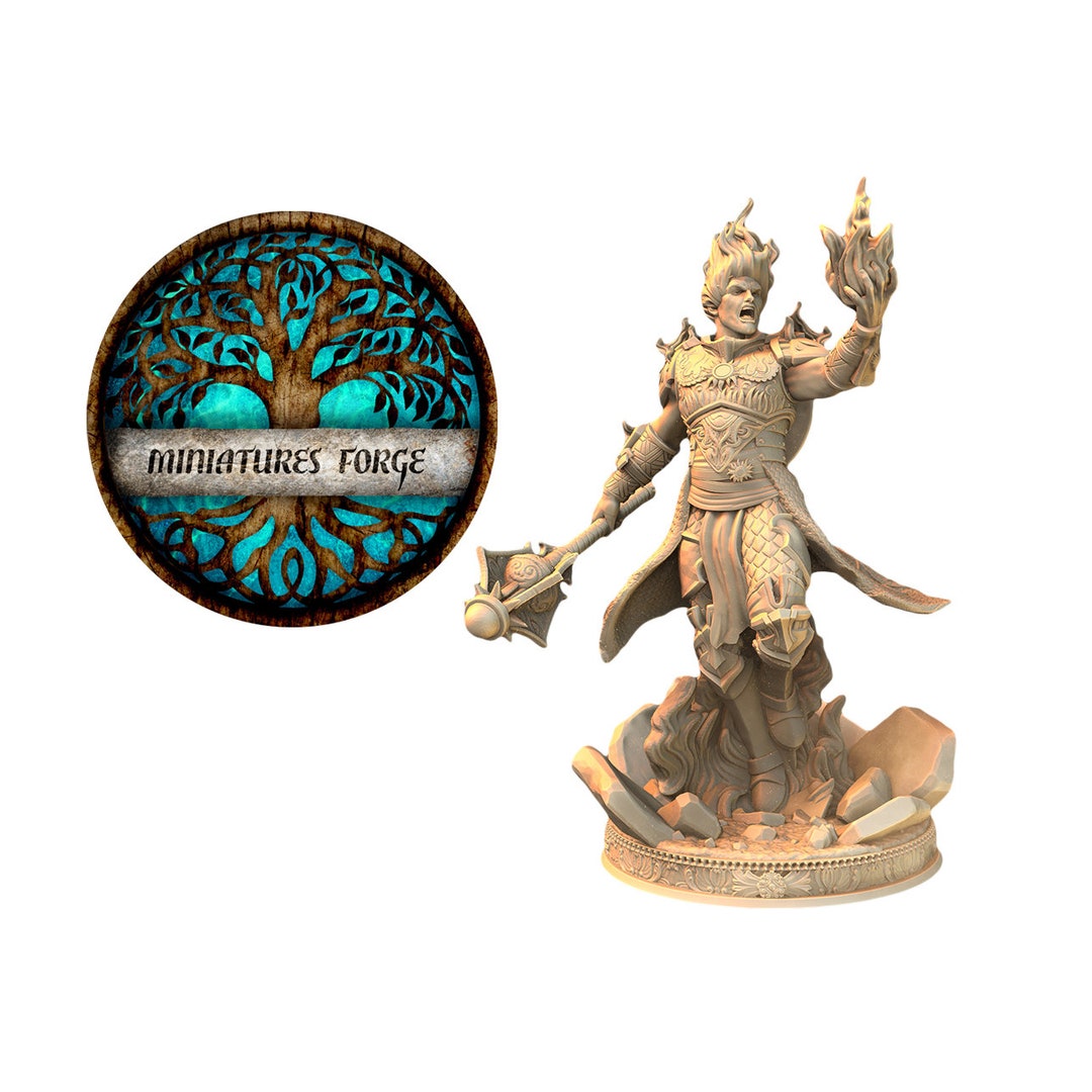 Dms Sun Cleric Miniature Miniature Dungeons and Dragons Mini Cleric ...