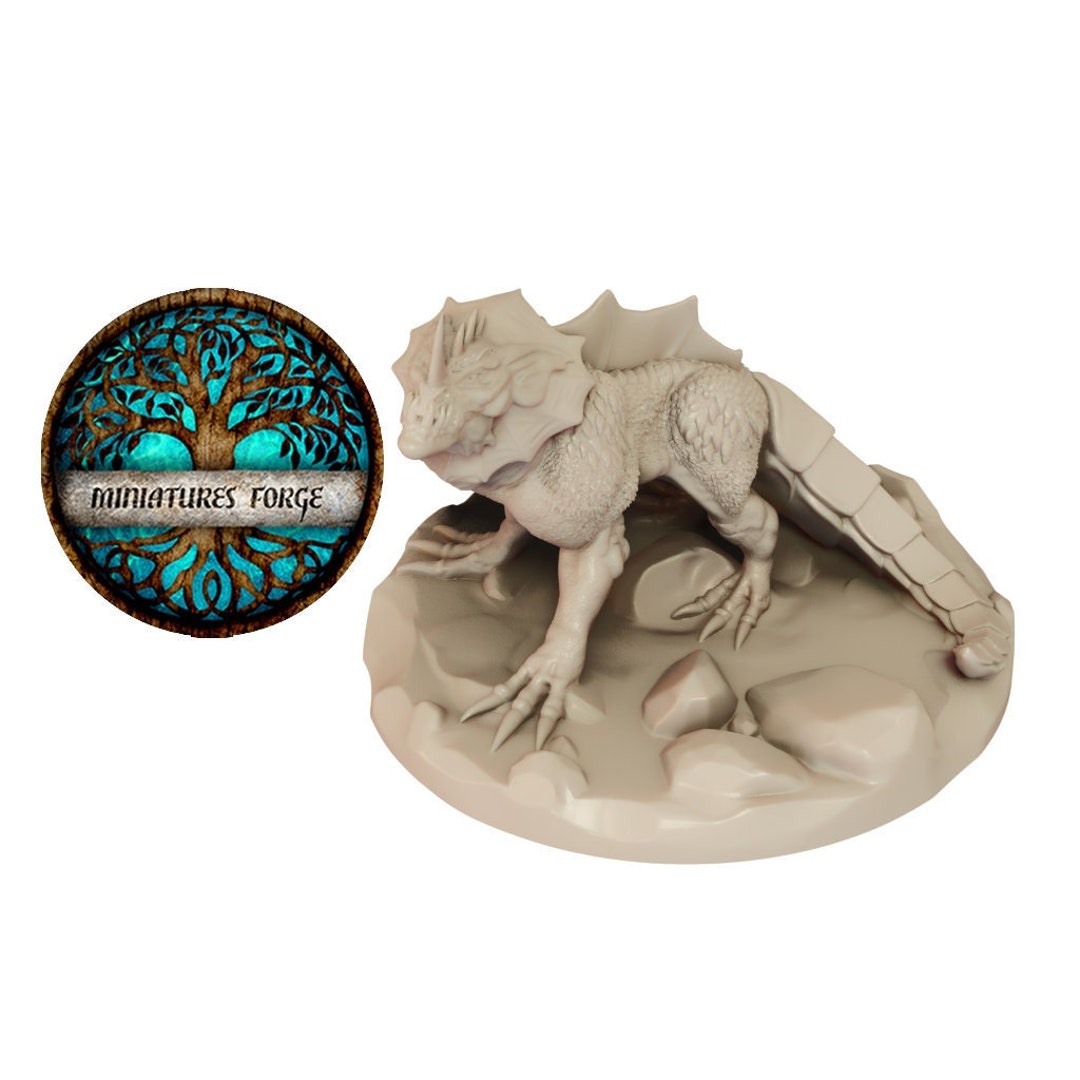 Rp Drakehound 50mm Miniature Dungeons and Dragons Mini - Etsy