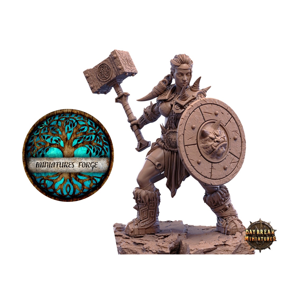 Db Human Fandra Holler Miniature Dungeons and Dragons Mini Rpg - Etsy