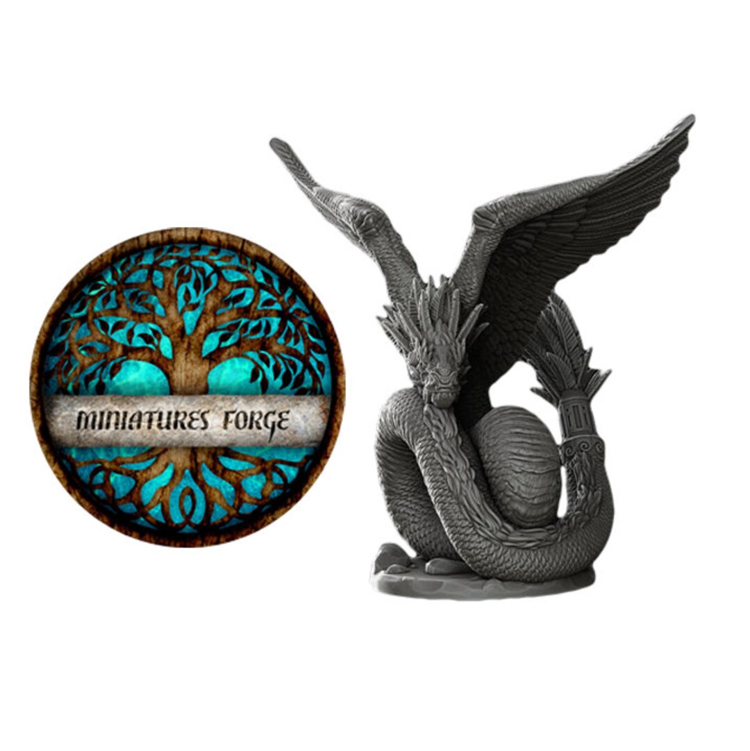 Couatl Dungeons and Dragons Mini - Etsy