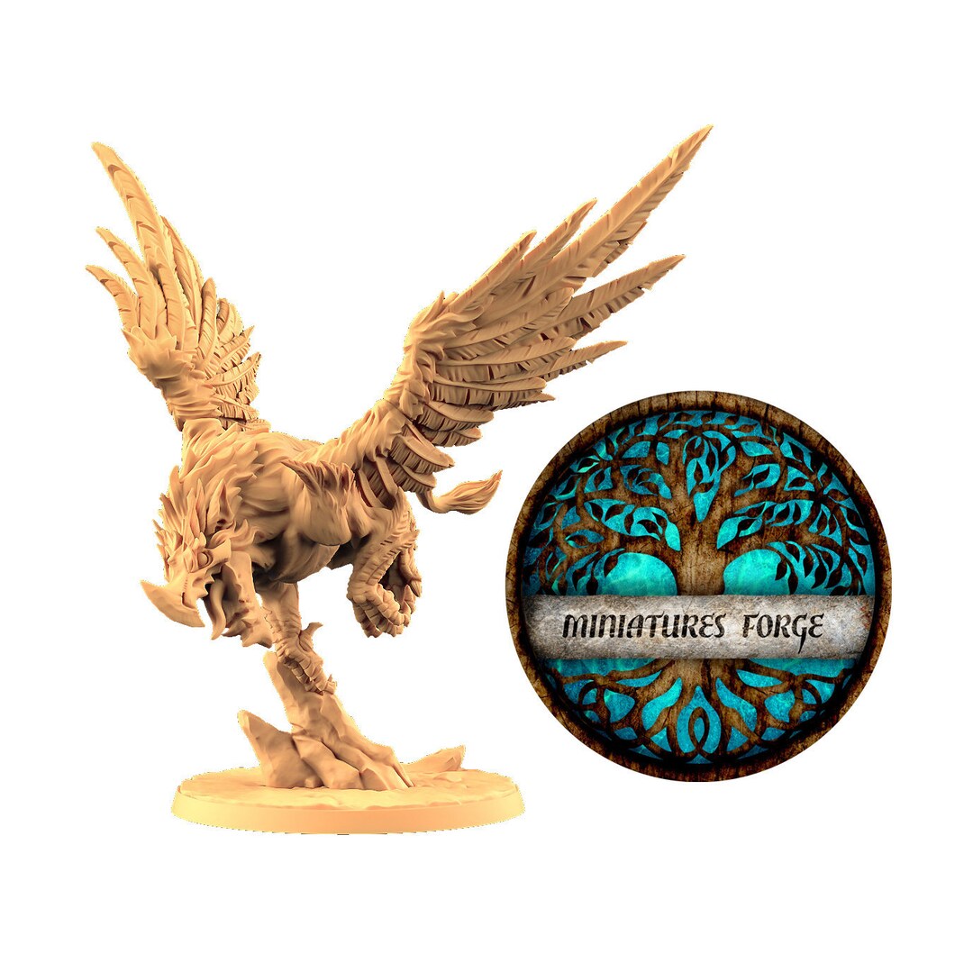 Epic Gryphon Miniature Dungeons and Dragons Mini AG - Etsy