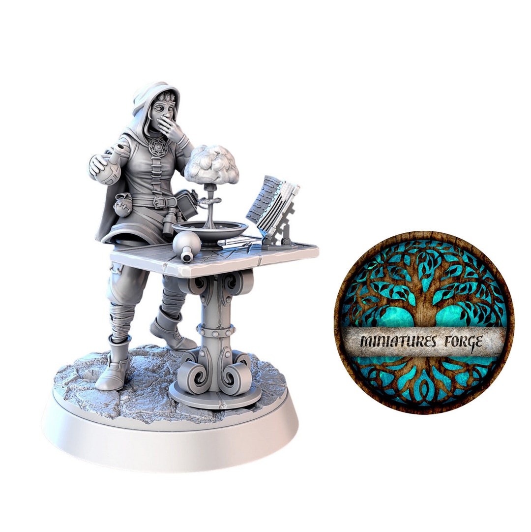 Stl Mage Mage Apprentice 3 Miniatures Dungeons and Dragons Mini ...