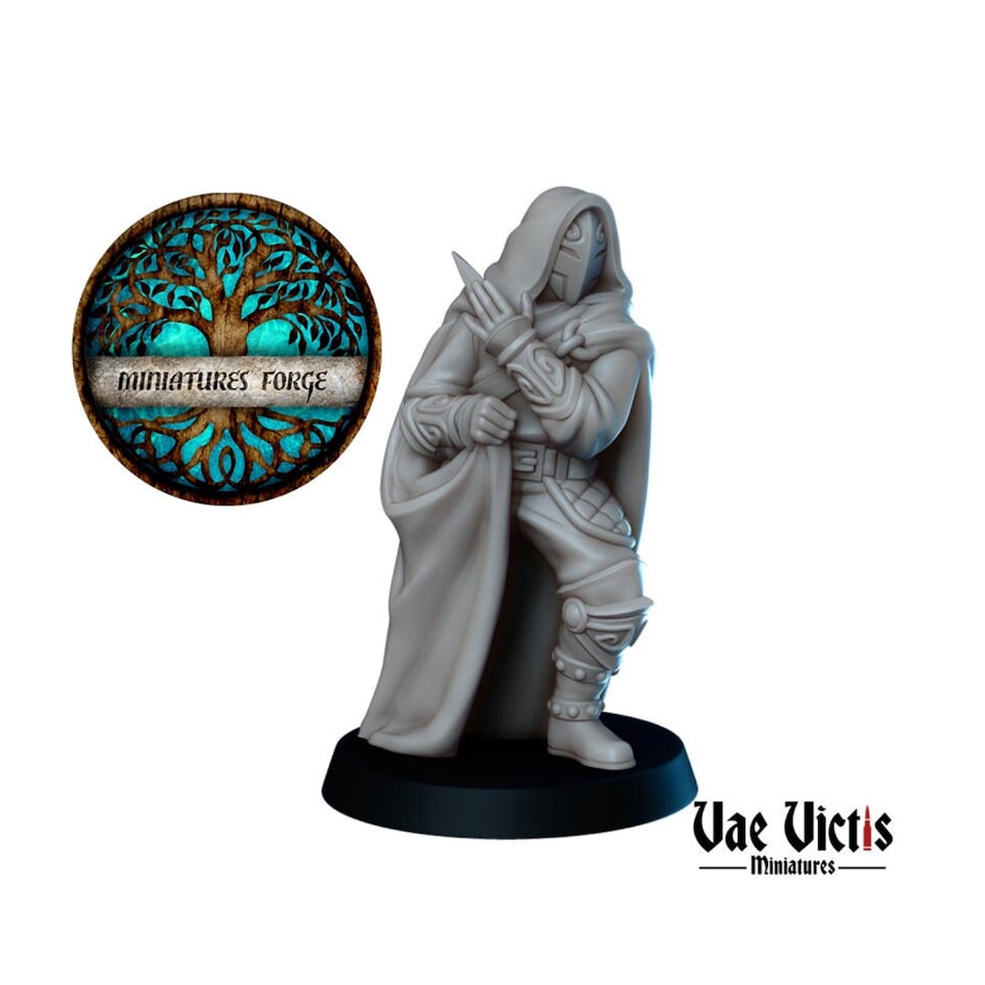 Vv the Thief Clockwork Assassin Miniature Rogue Dungeons and Dragons ...