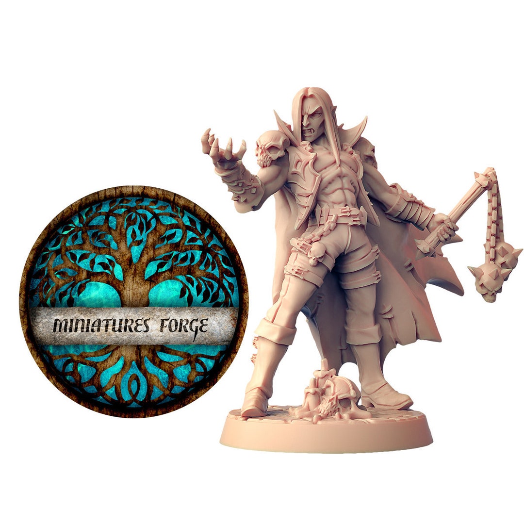 Ag Angry Vampire Miniature Dungeons and Dragons Mini - Etsy
