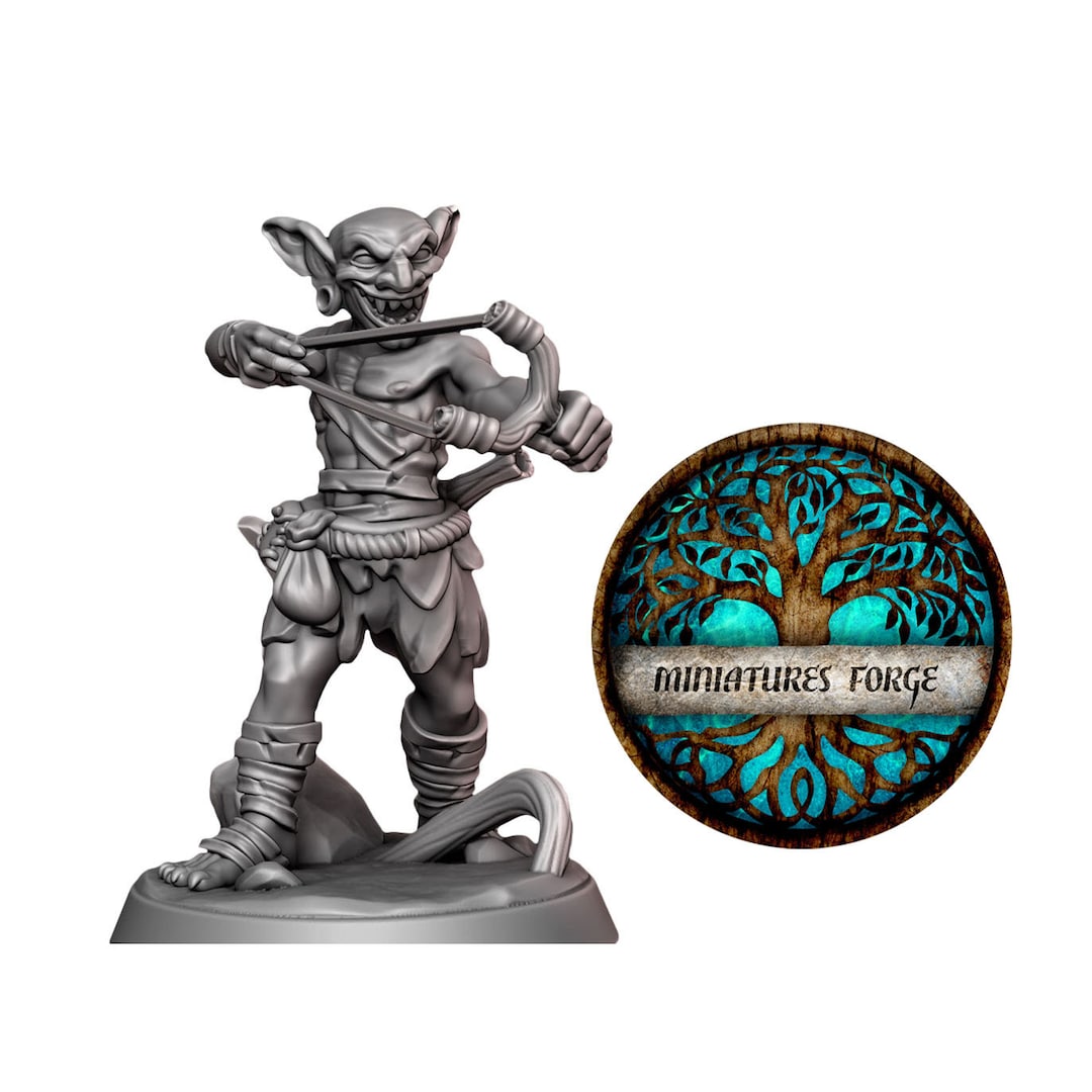 Gm Goblin Sling Miniature Dungeons and Dragons Mini Goblin Miniature - Etsy