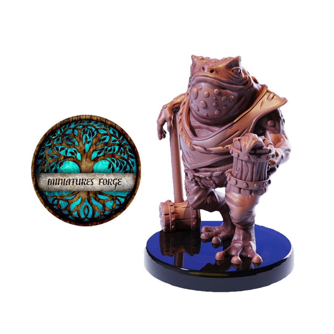 Em Toad Folk Drinking Epic Miniatures Dungeons and Dragons Mini - Etsy
