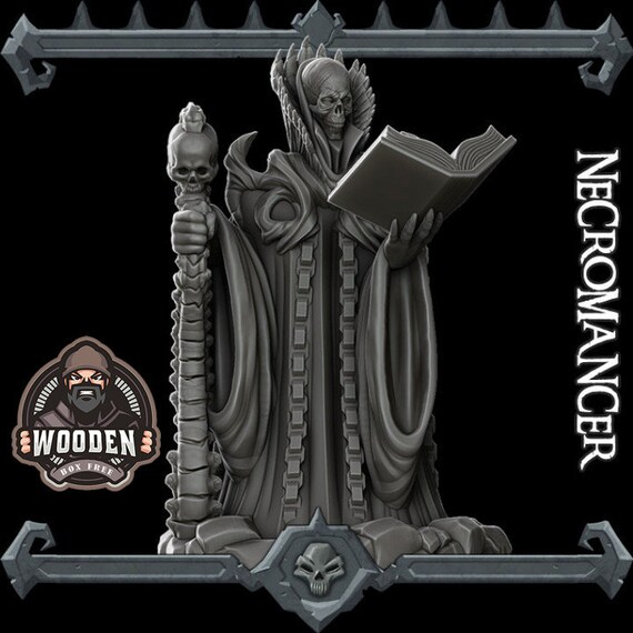 The Great Necromancer Get FREE Wooden RPG Engraved BOX | Etsy