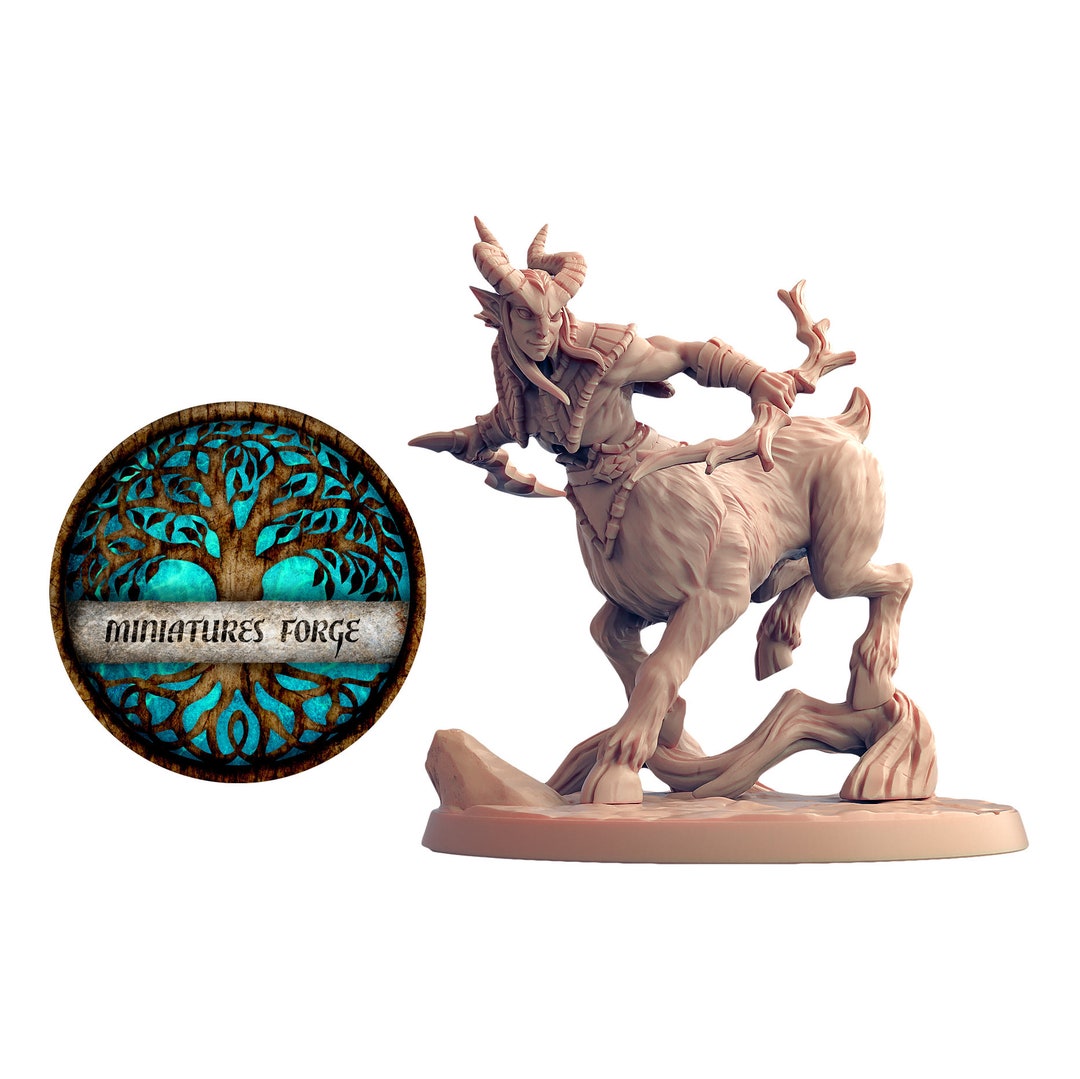 Cervitaura Rogue Arverian Cervitaur A Dungeons and Dragons Mini - Etsy