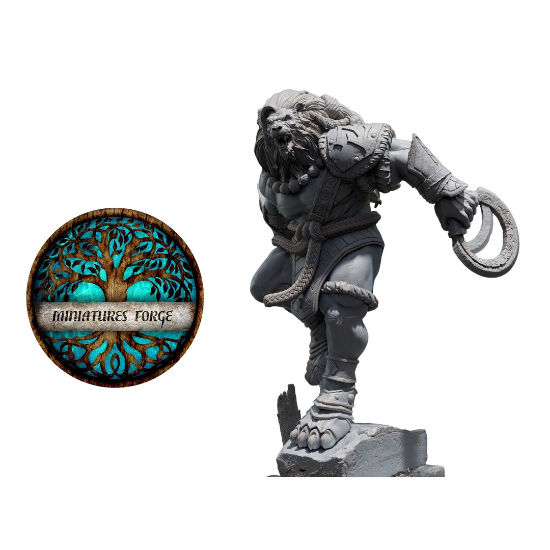 Db Lion King Glaive Miniature Dungeons and Dragons Mini Rpg - Etsy