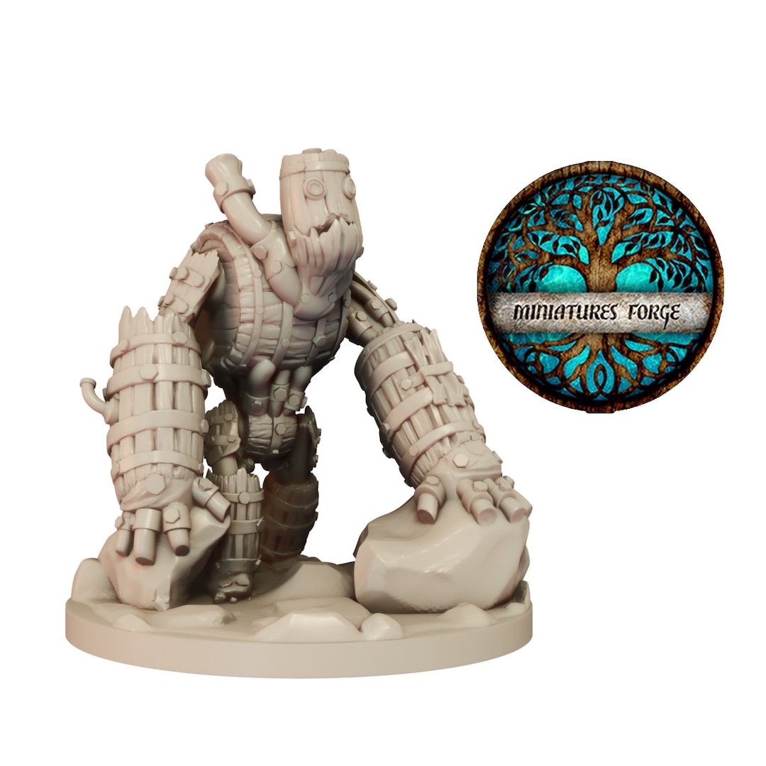 Rp Keg Golem 50mm Miniature Dungeons and Dragons Mini - Etsy