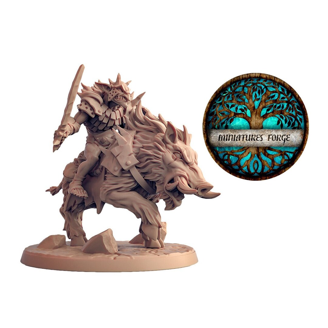 Hobgoblin Hog Rider Dungeons and Dragons Mini - Etsy