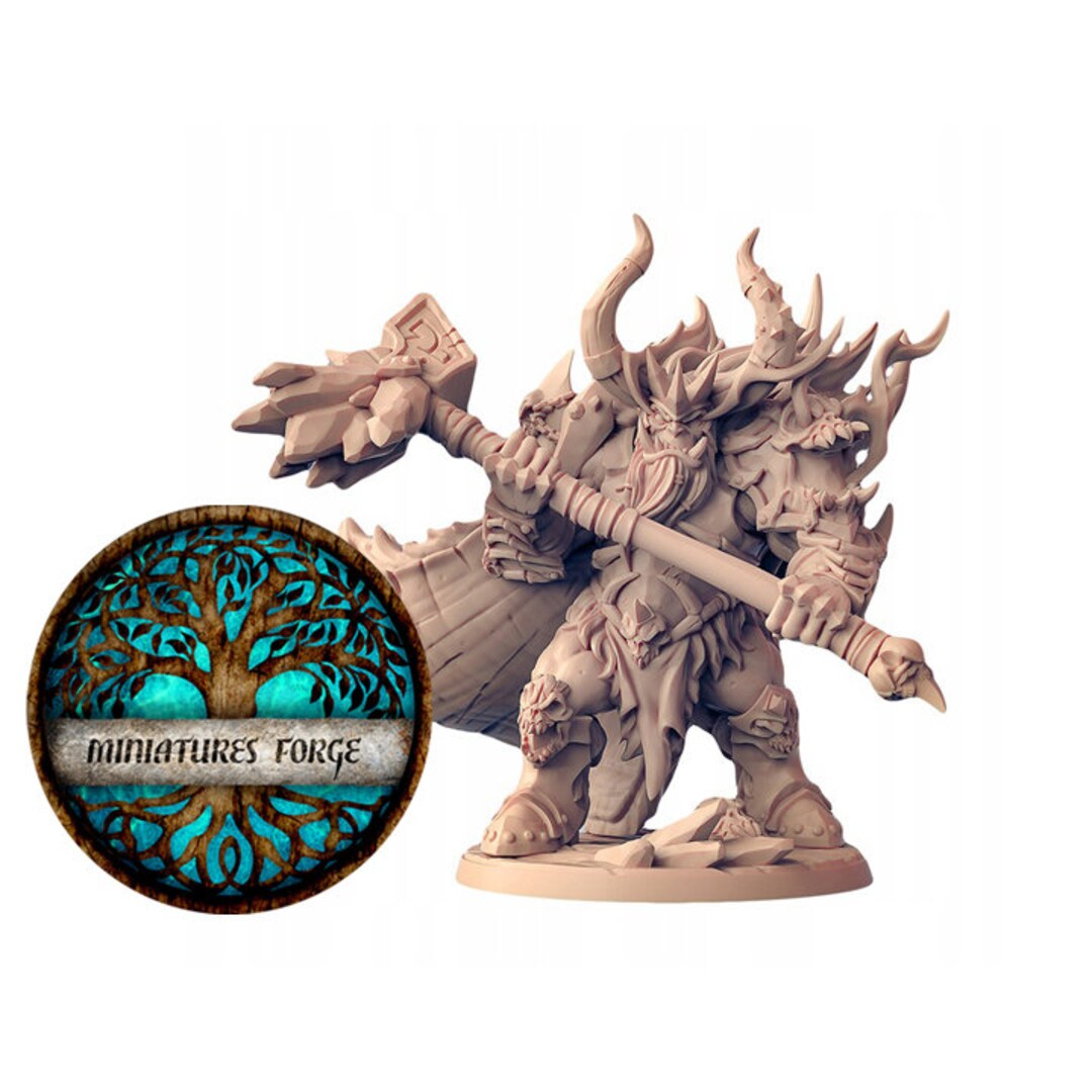 Ag Ogre Miniature the Great Leader Dungeons and Dragons Mini - Etsy