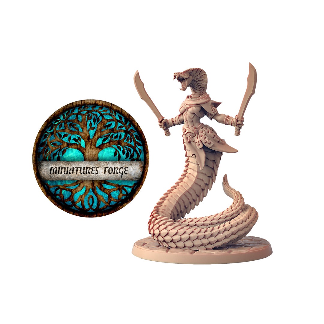 Ag Snakefolk Warrior Big Artisan Guild Get FREE Wooden RPG Engraved BOX ...