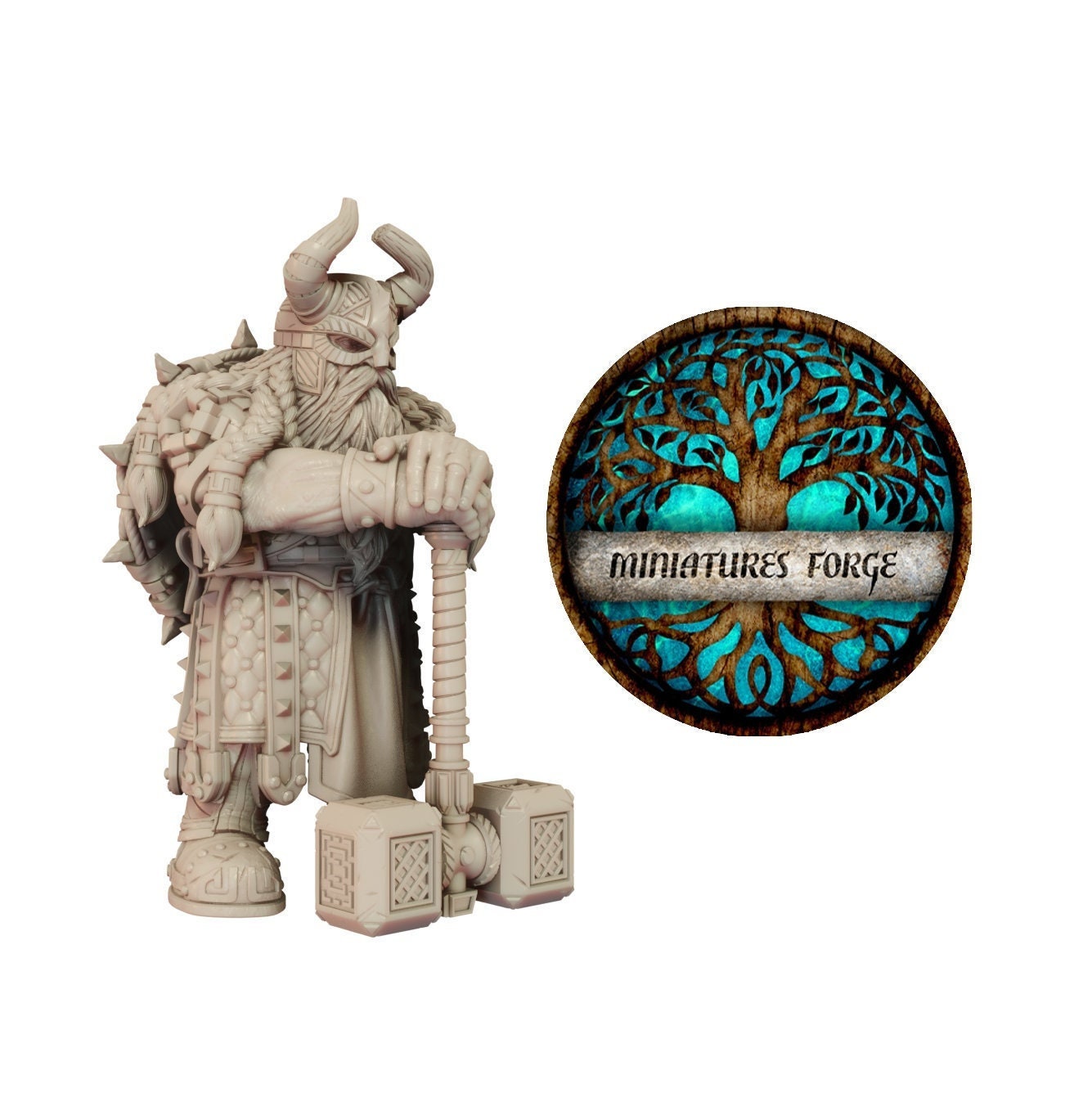 Db Ukko Hakka Dwarf Cleric Miniature Get FREE Wooden RPG - Etsy