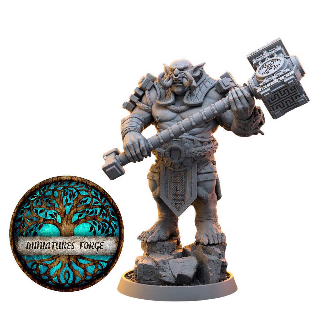 Db Deathbringer Olan Troka Ogre Miniature Dungeons and Dragons Mini Rpg ...