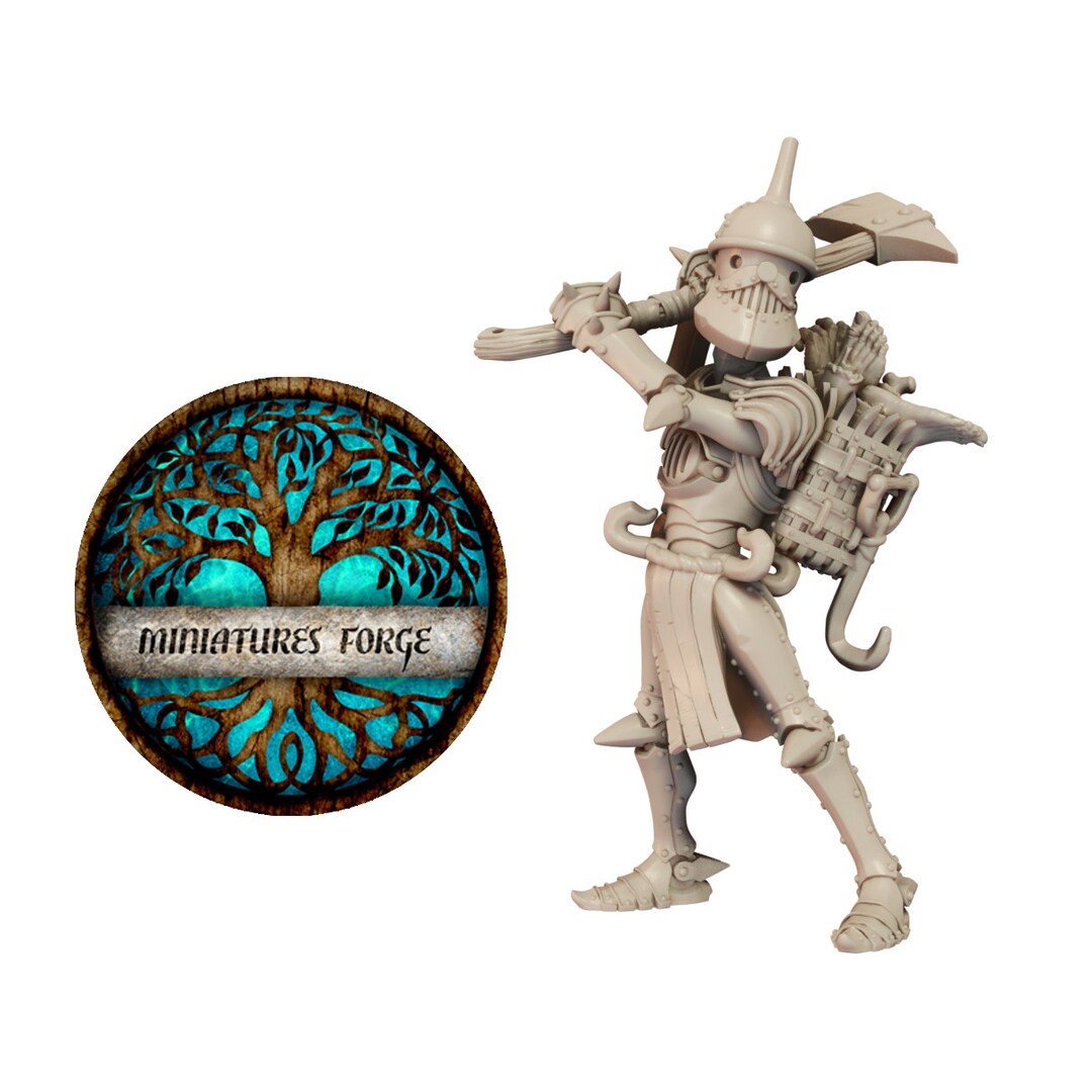 Ba Clockwork Soldier A Miniature Dungeons and Dragons Mini - Etsy