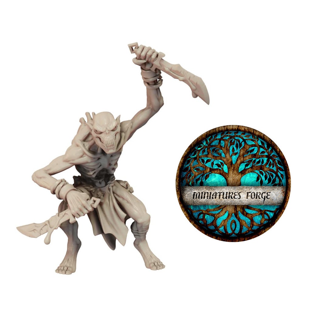 Ag Barrow Ghouls D2 Ghoul Miniature Dungeons and Dragons Mini Dnd ...