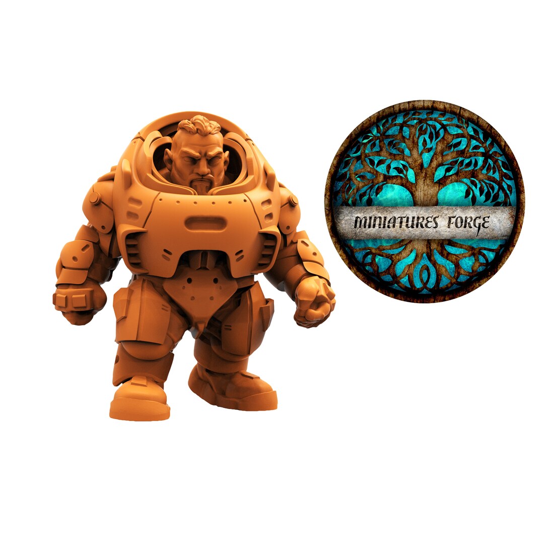 Pap Dwarf Space Colonist Roy Dungeons and Dragons Mini Sc-fi Miniatures ...