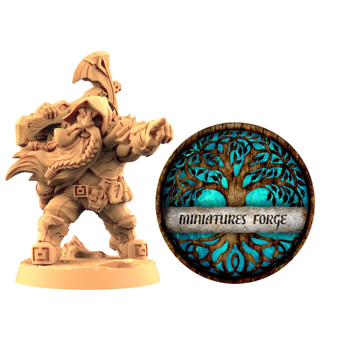 Dwarf Pointing Finger Ranger Miniature Ag Dungeons and Dragons Mini - Etsy