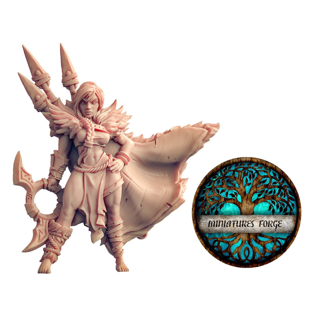 Ag Xena Amazon Barbarian Miniature Heoin Human Dungeons and Dragons ...