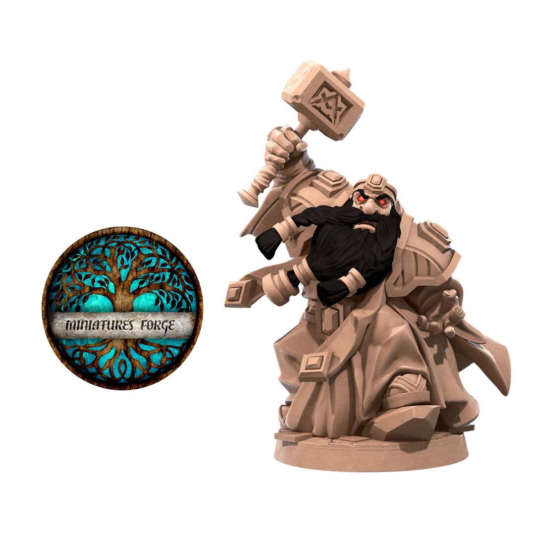 Btb Dwarf Emperor Miniature Dungeons and Dragons Mini - Etsy
