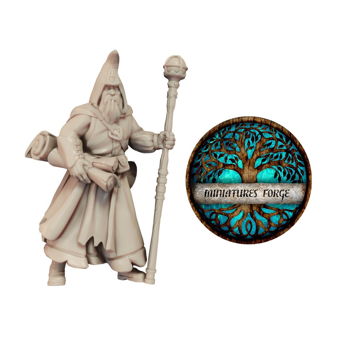 Gm Wizard Parchment A Dungeons and Dragons Mini - Etsy