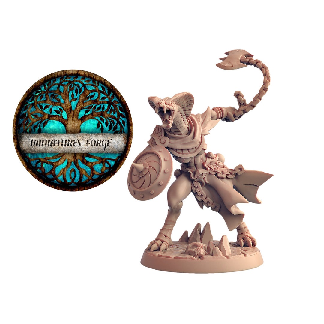 Ag Snakefolk Female Warrior Artisan Guild Get FREE Wooden - Etsy