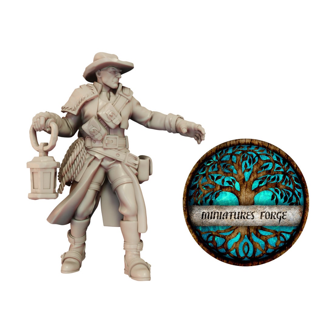 Rp Human Adventurer Miniature Dungeons and Dragons Mini - Etsy