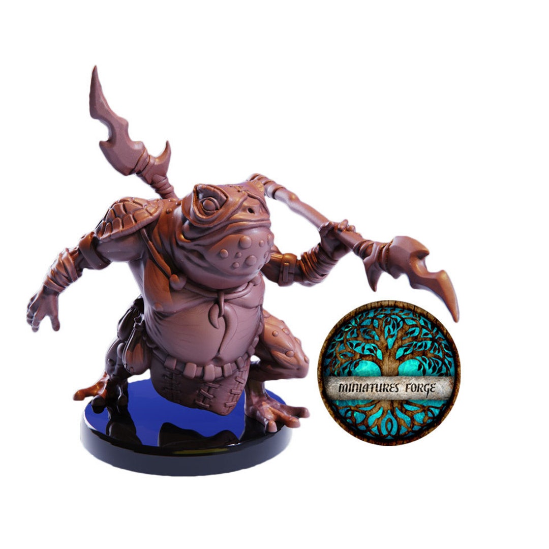 Em Toad Folk Spear Epic Miniatures Dungeons and Dragons Mini - Etsy
