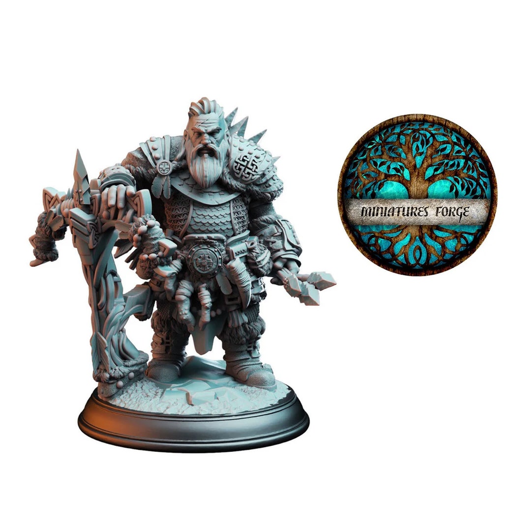 Dwarf Cleric Miniature Telnam Gnik Dms Dungeons and Dragons Mini Cleric ...