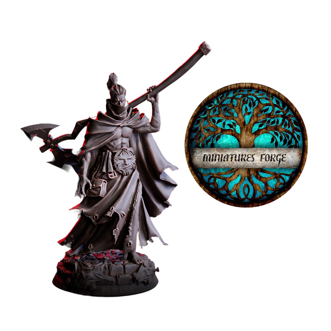 Warrior Miniature Unholy Priest Fog Dungeons and Dragons Mini Fighter ...