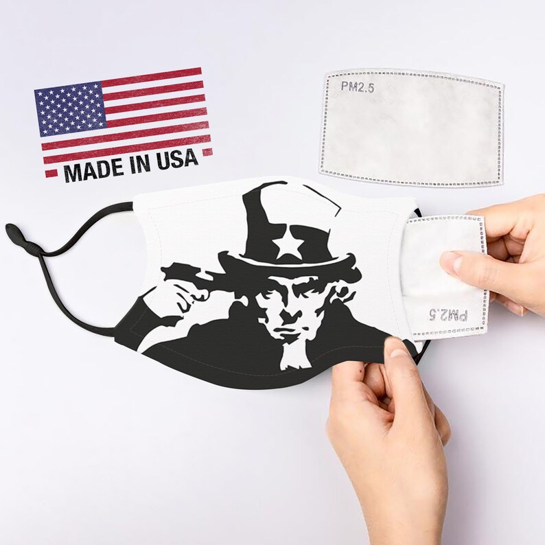 Banksy face mask Adult face mask with filter pocket and | Etsy