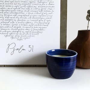 Psalm 51 Handwritten Circle Art Print, Bible Verse Wall Art, Christian ...