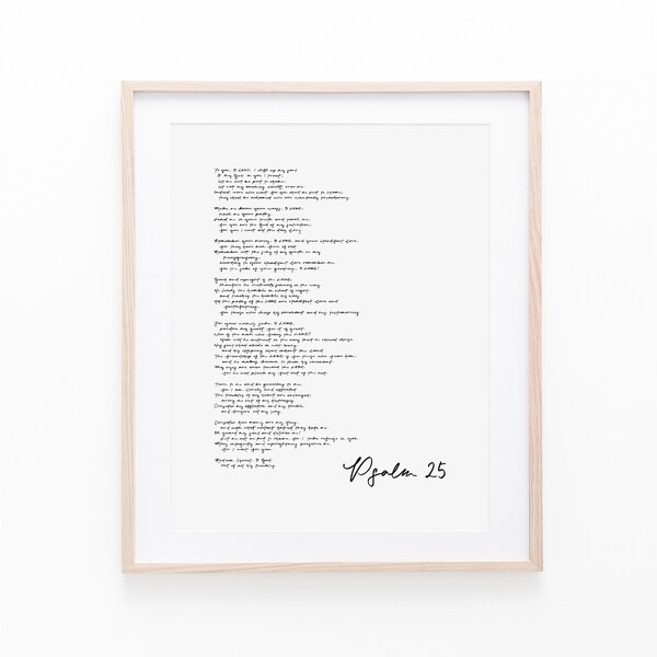 Psalm Print - Etsy