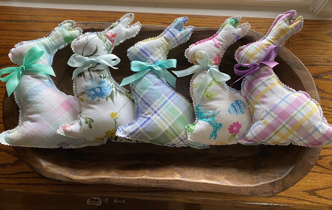 Fabric Easter Bunny, Side Profile Easter Bunny, Easter Home Decor - Etsy