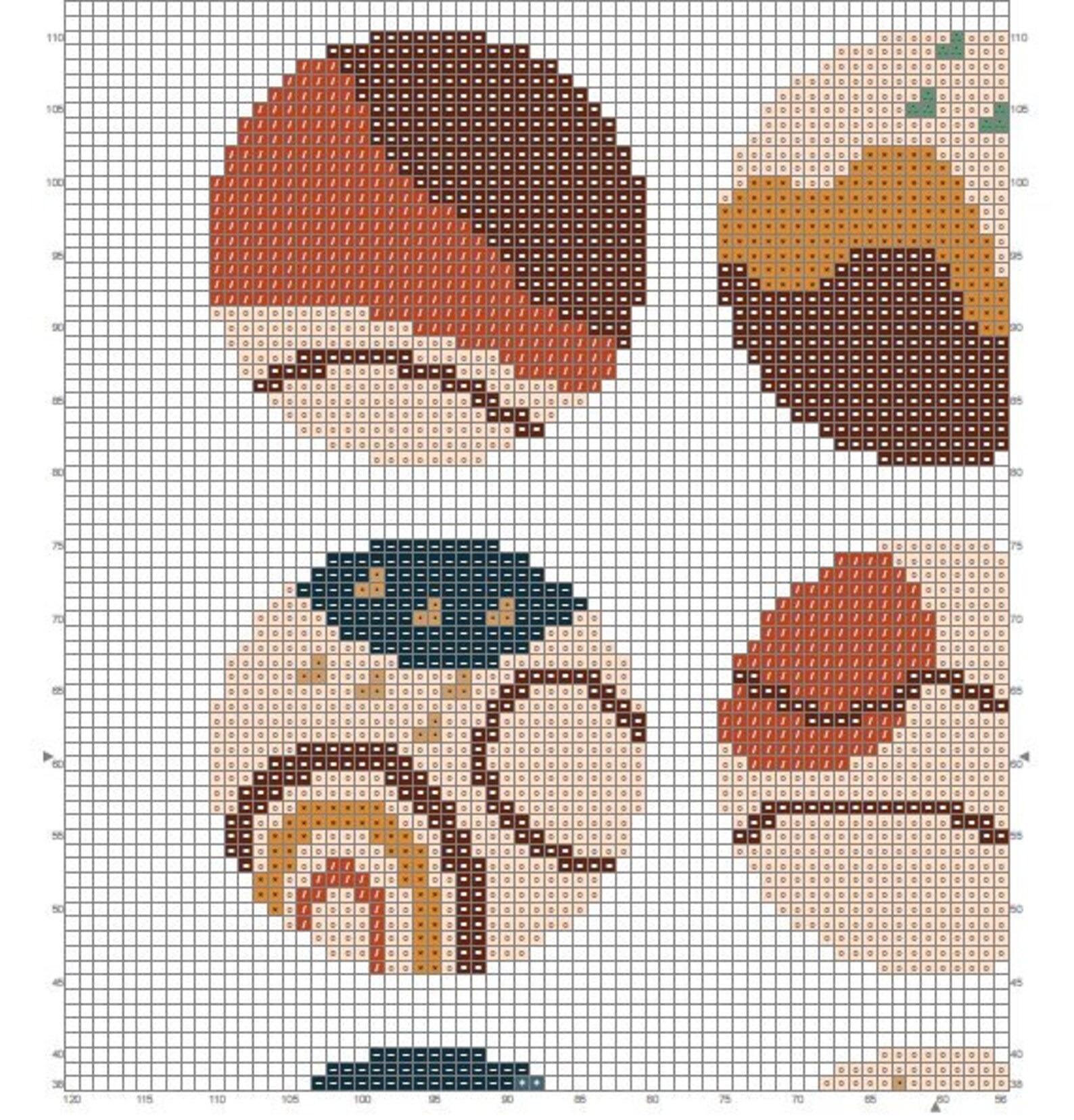 Boho Cross Stitch Pattern Modern Cross StitchPDF Chart | Etsy