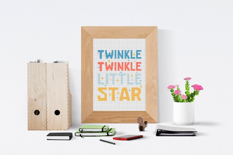 Twinkle Twinkle Little Star Cross Stitch Pattern Cross Stitch - Etsy