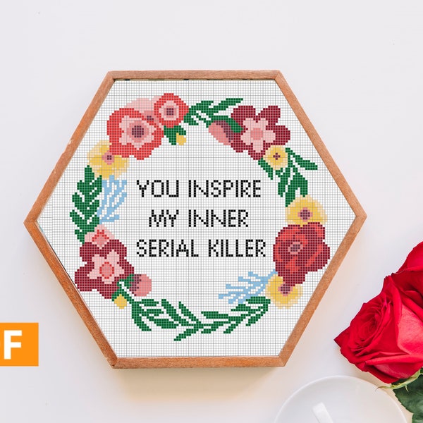 Serial Killer Cross Stitch - Etsy