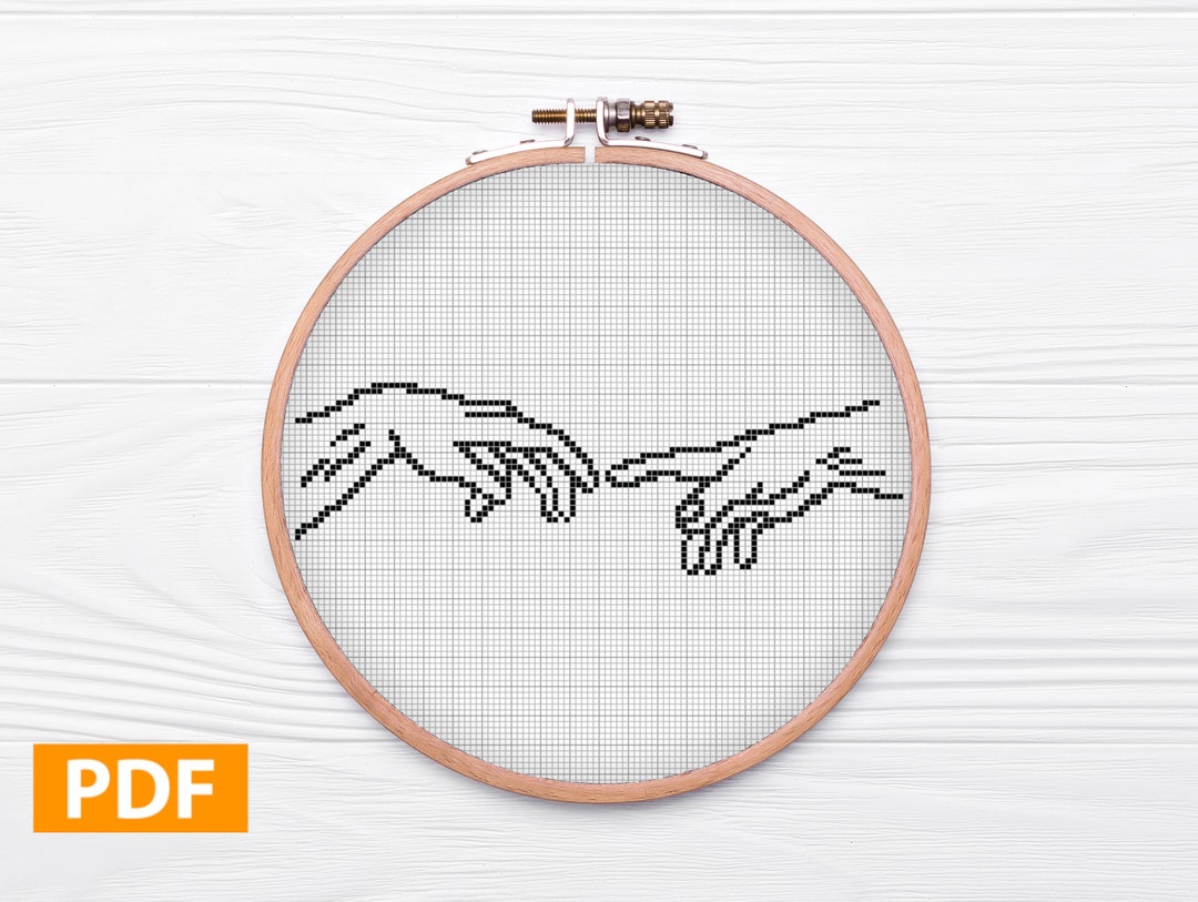 Hands Cross Stitch Pattern, Friendship Cross Stitch, Hand Cross Stitch ...