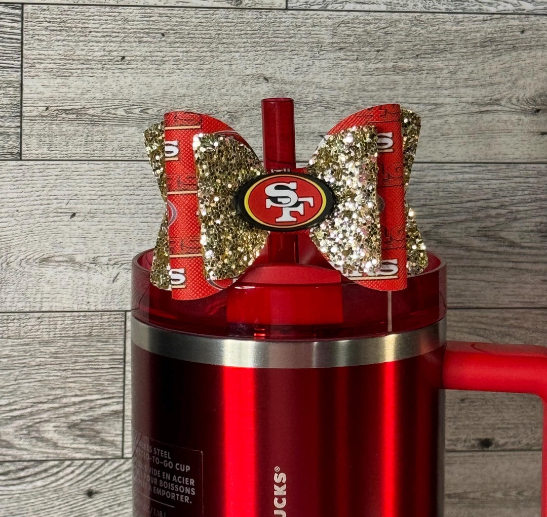 San Francisco 49ers Straw Bow Topper - Etsy