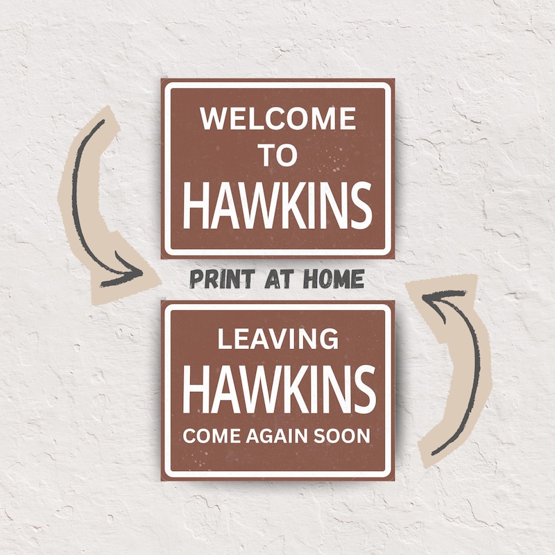 Welcome to Hawkins Sign - Etsy