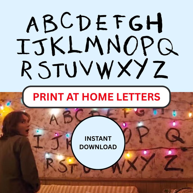 Alphabet Frame Template - Etsy UK