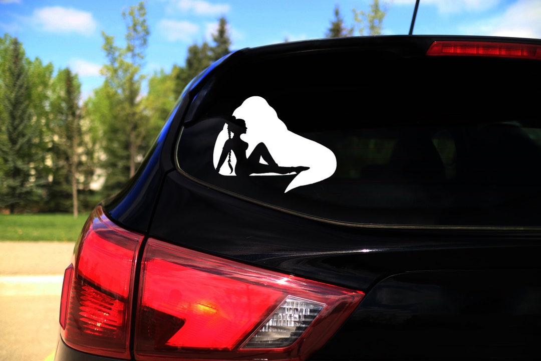 Star Wars Jabba the Hutt and Slave Leia Decal, Princess Leia Car Decal ...