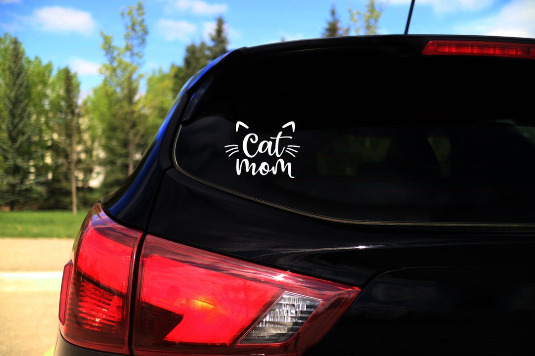 Cat Mom Car Decal - Etsy