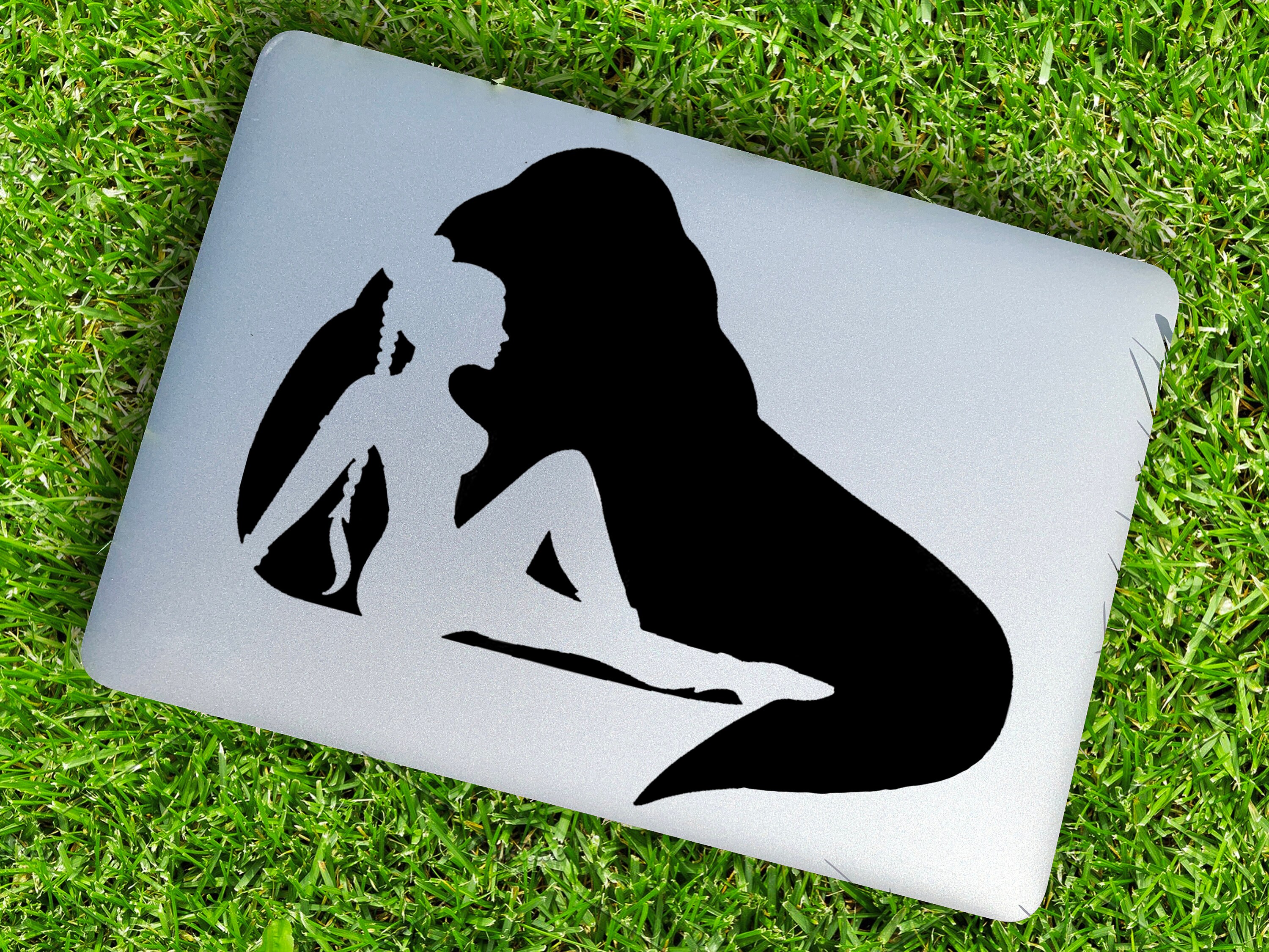 Star Wars Jabba the Hutt and Slave Leia Decal, Princess Leia Car Decal ...