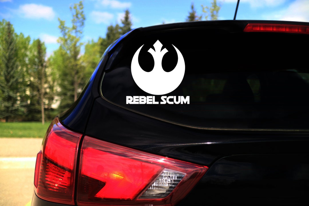 Star Wars Rebel Scum Logo Decal, Car Sticker, Gift for Him, Gift for ...