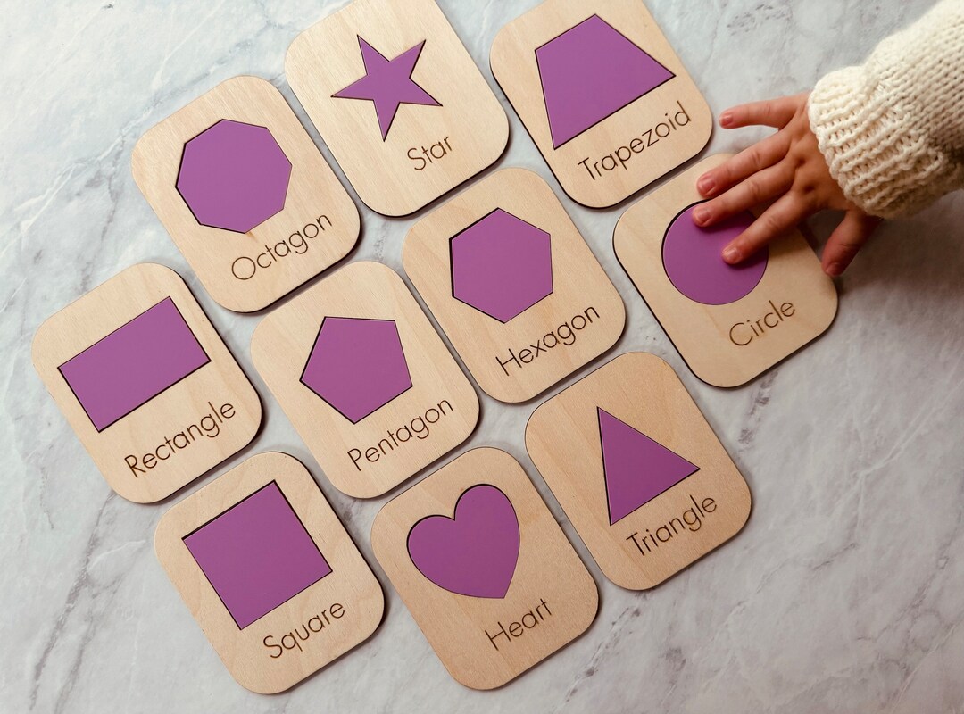 Educational Shape Cards | Montessori Shape Flashcards | Montessori ...
