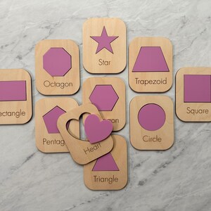 Educational Shape Cards | Montessori Shape Flashcards | Montessori ...