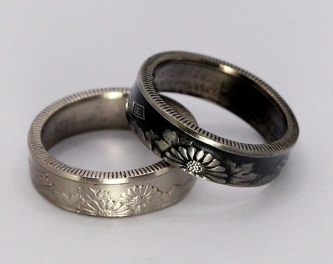 Japanese 100 Yen Silver Coin Ring - Etsy